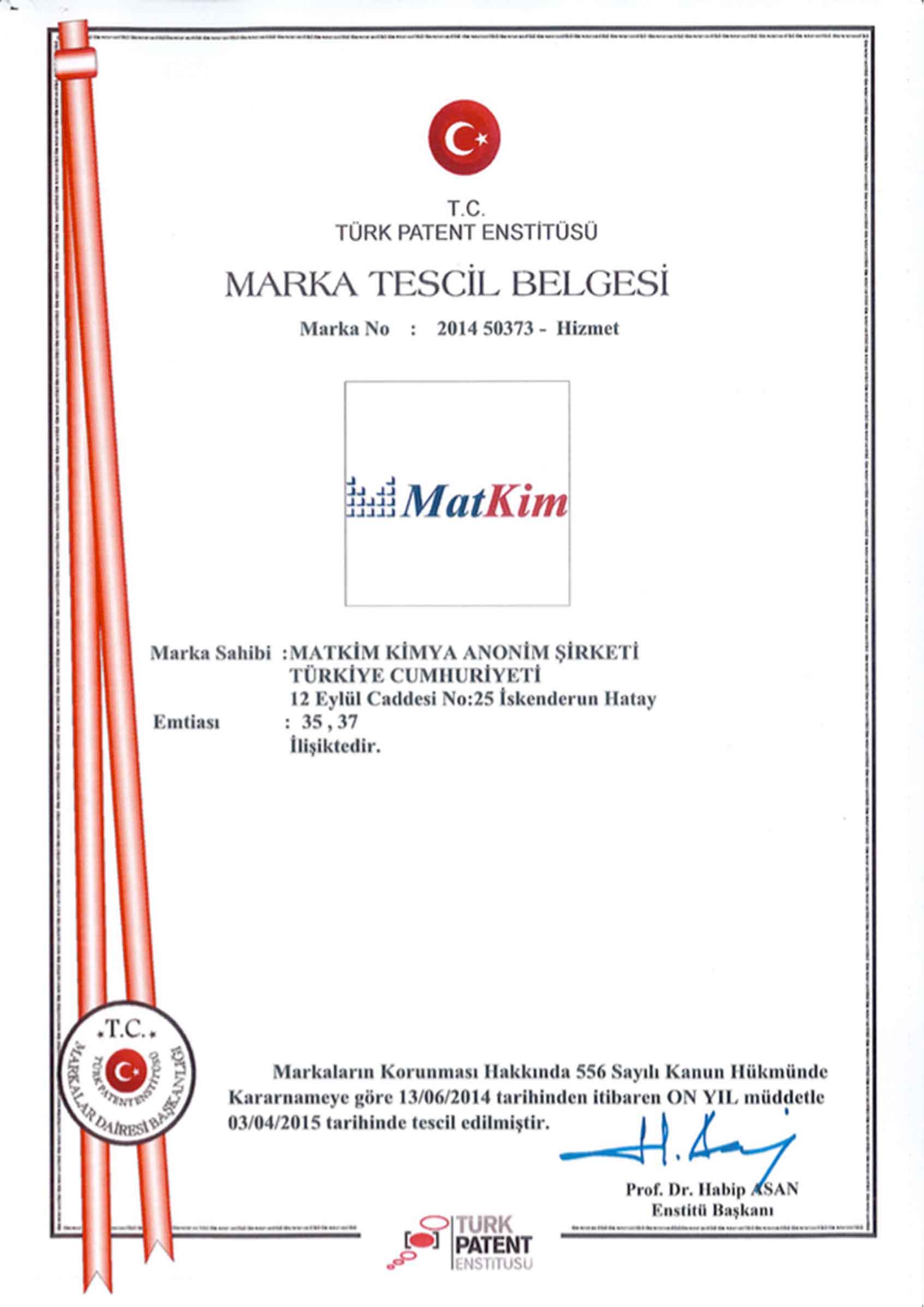 Sertifikalar – Matkim